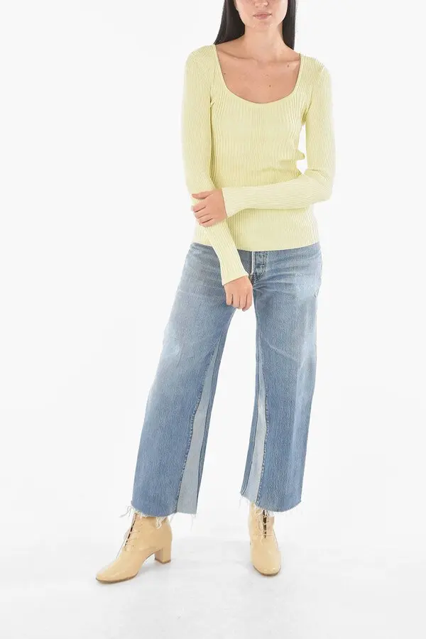 AERON Ribbed Round-neck Top