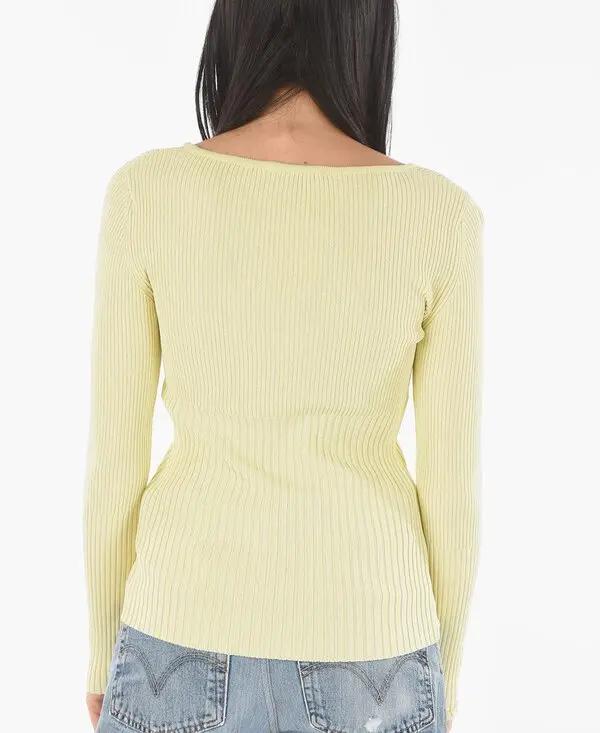 AERON Ribbed Round-neck Top