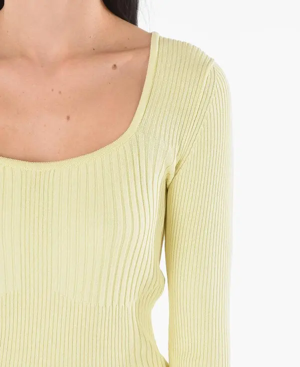 AERON Ribbed Round-neck Top