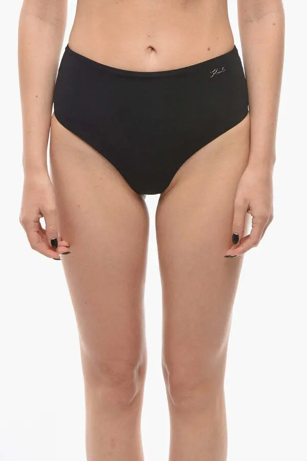 Karl Lagerfeld High-waisted Bikini Briefs With Logo