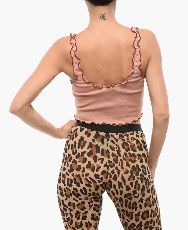 Dsquared2 Crop Top With Embroidered Logo