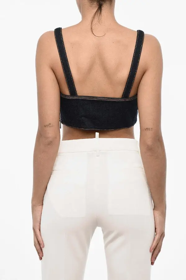 Dsquared2 Cut-out Denim Top