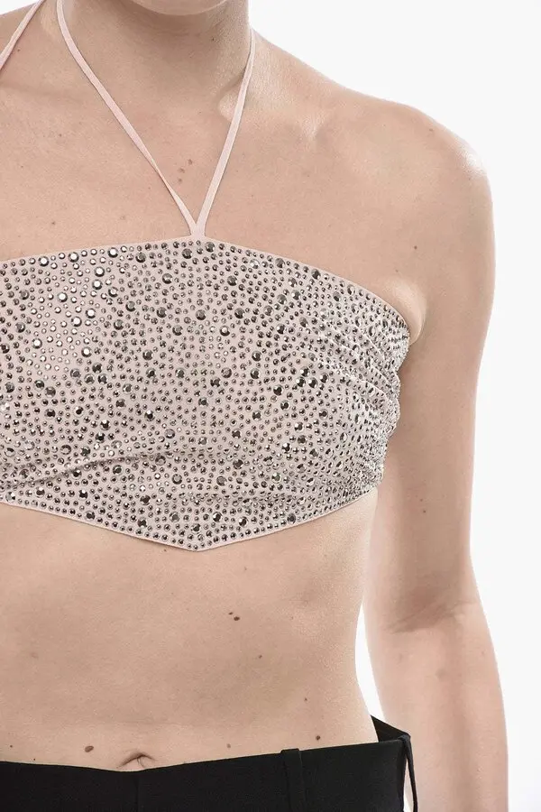 Dsquared2 Crystal-embellished Bandeau Top