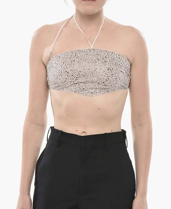 Dsquared2 Crystal-embellished Bandeau Top