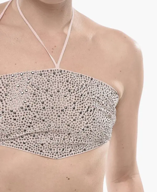 Dsquared2 Crystal-embellished Bandeau Top