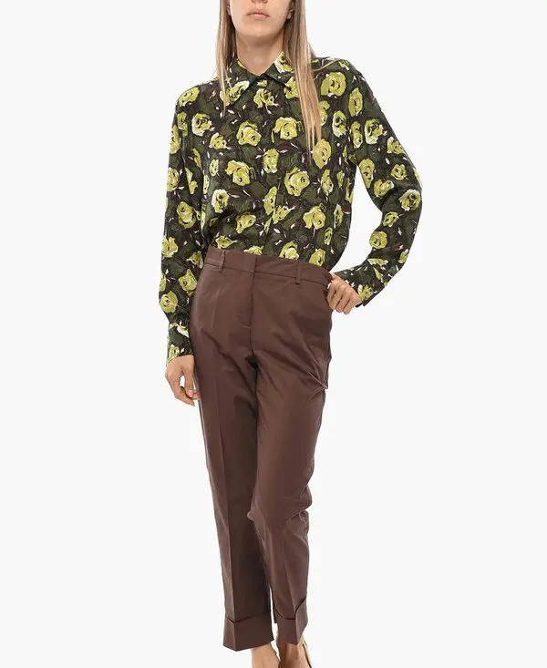 Incotex Pressed-crease Cropped Trousers