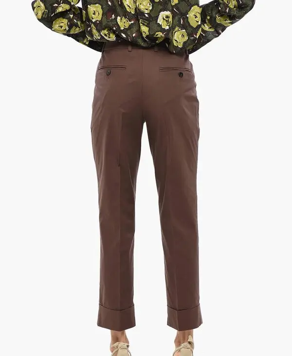 Incotex Pressed-crease Cropped Trousers