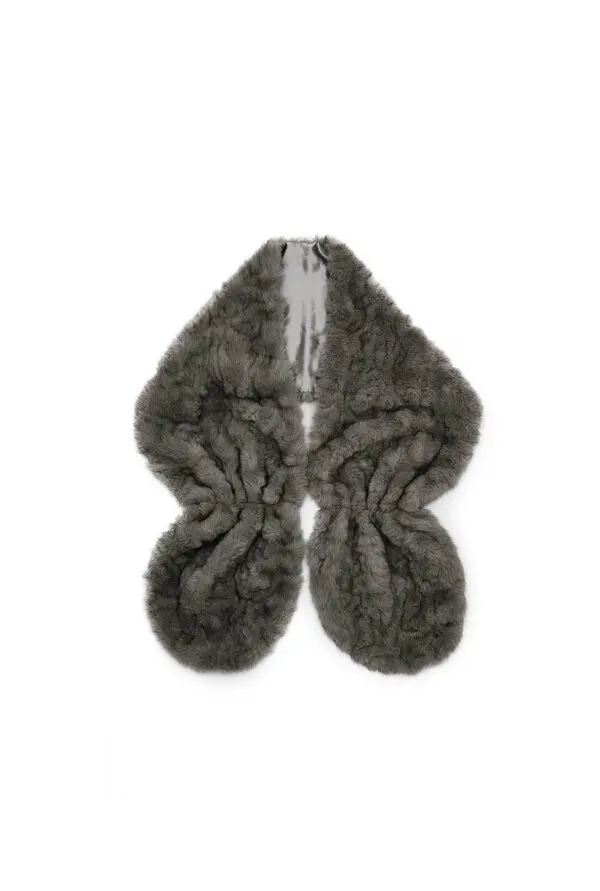 JAMES LAKELAND Textured Faux Fur Collar