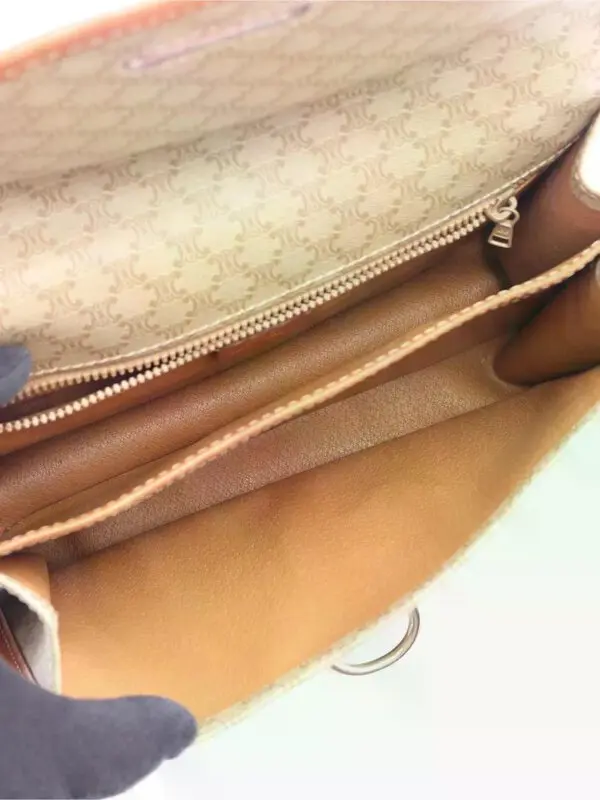 Celine 1980-2000 Macadam Coated Canvas Crossbody Bag