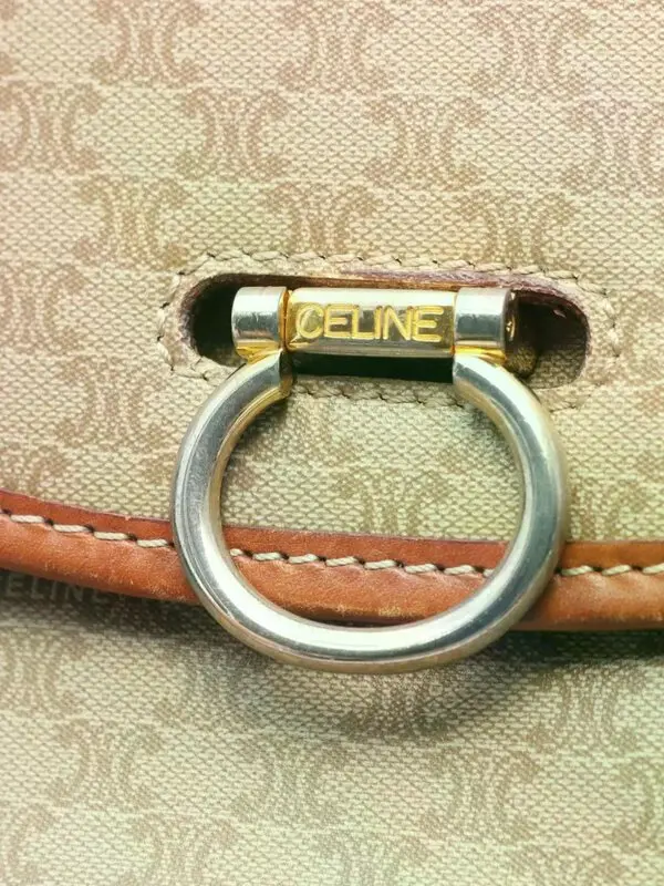 Celine 1980-2000 Macadam Coated Canvas Crossbody Bag