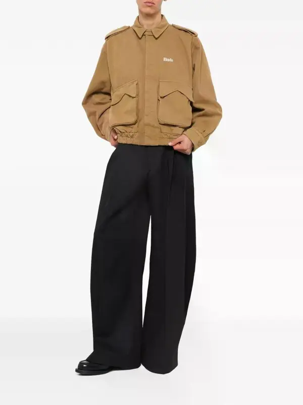 Rhude Logo-embroidered Cotton Jacket