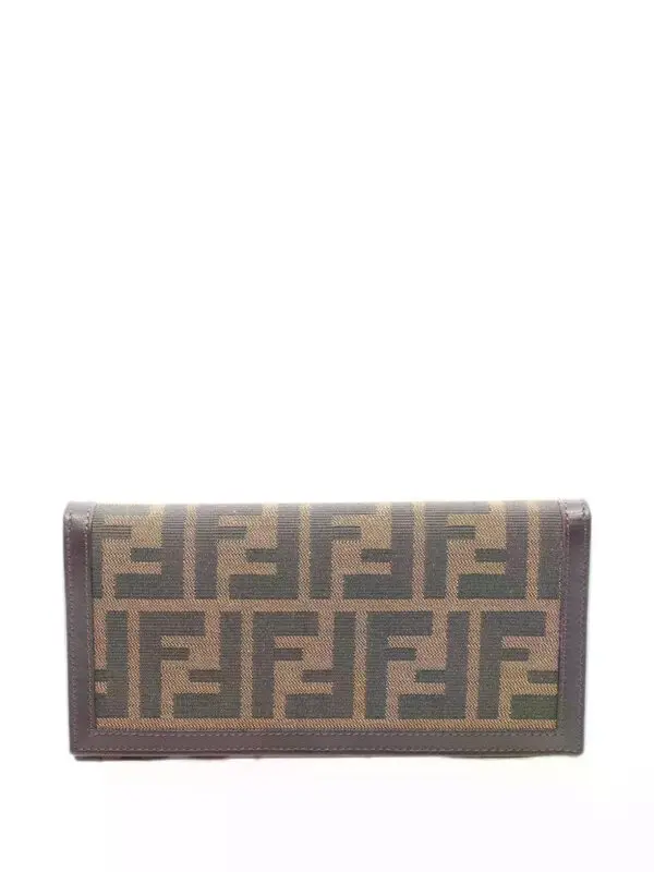 Fendi 1980-2000 Zucca Canvas Wallet Long Wallets