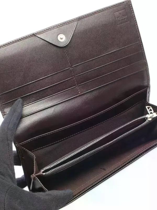 Fendi 1980-2000 Zucca Canvas Wallet Long Wallets