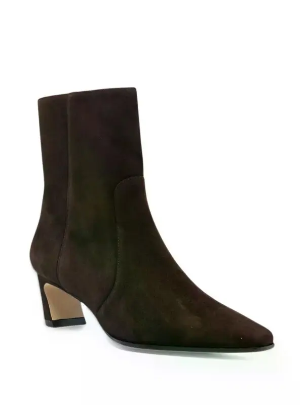 STUART WEITZMAN Stassi Leather Ankle Boots