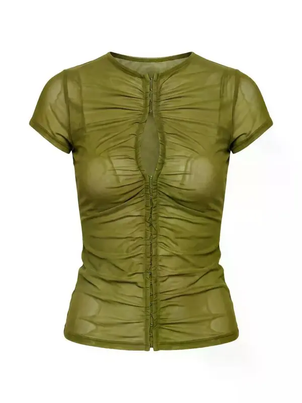 AXEL 113 Gia Ruched T-shirt - Green