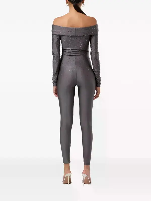 Andamane Kendall Crystal Off-shoulder Jumpsuit