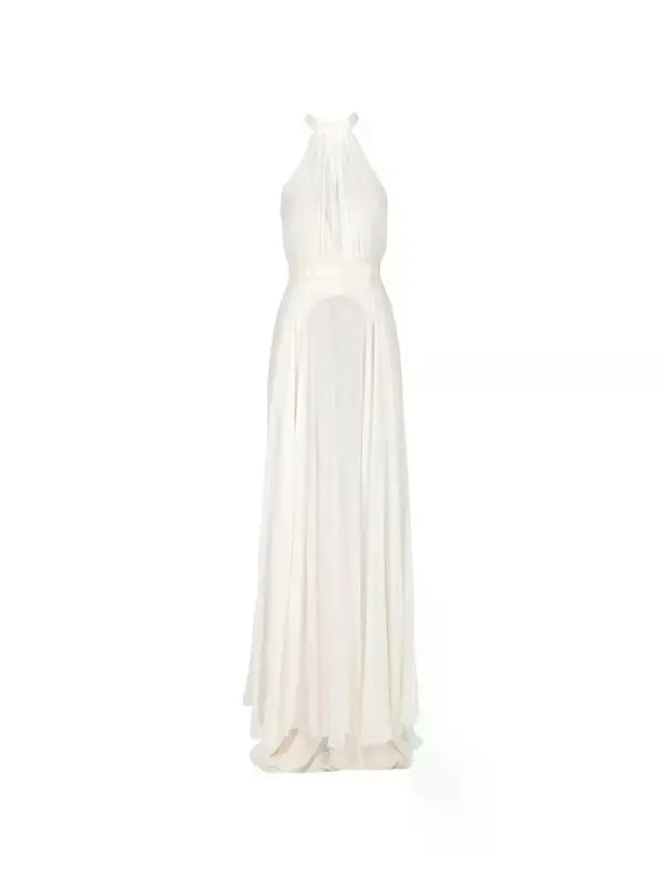 MARCO GABRIELLI ATELIER Halterneck Pleated Dress