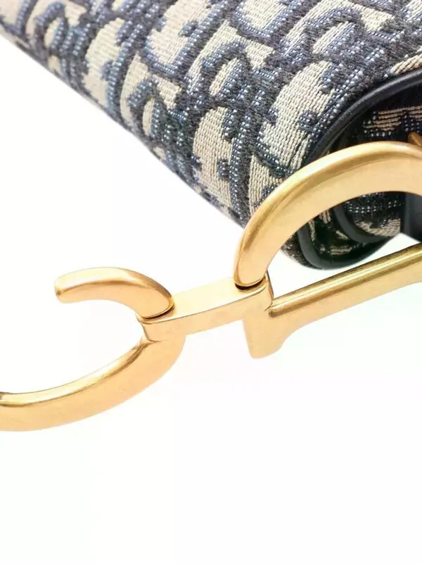 Dior 2010-2026 Oblique Canvas Saddle Bag Shoulder Bag