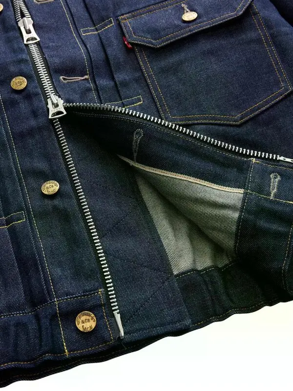 Sacai X Levi's Pleated Denim Jacket