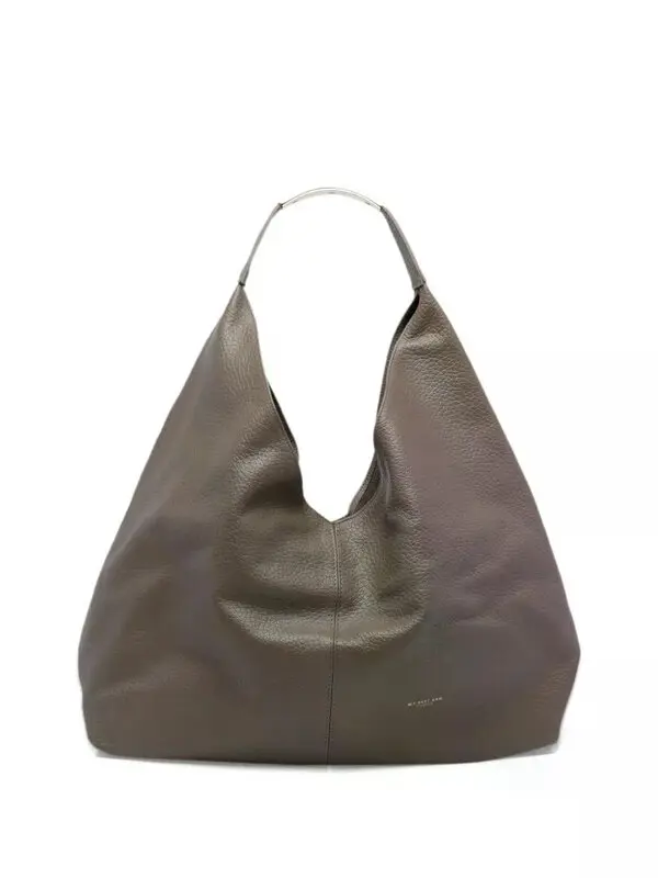 MY BEST BAG FIRENZE Big Macro Dollar Ellipse Grained Leather Shoulder Bag
