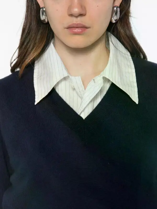 Liviana Conti V-neck Long-sleeve Sweater
