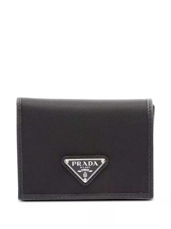 Prada 2013-2026 Saffiano Trimmed Tessuto Wallet Small Wallets