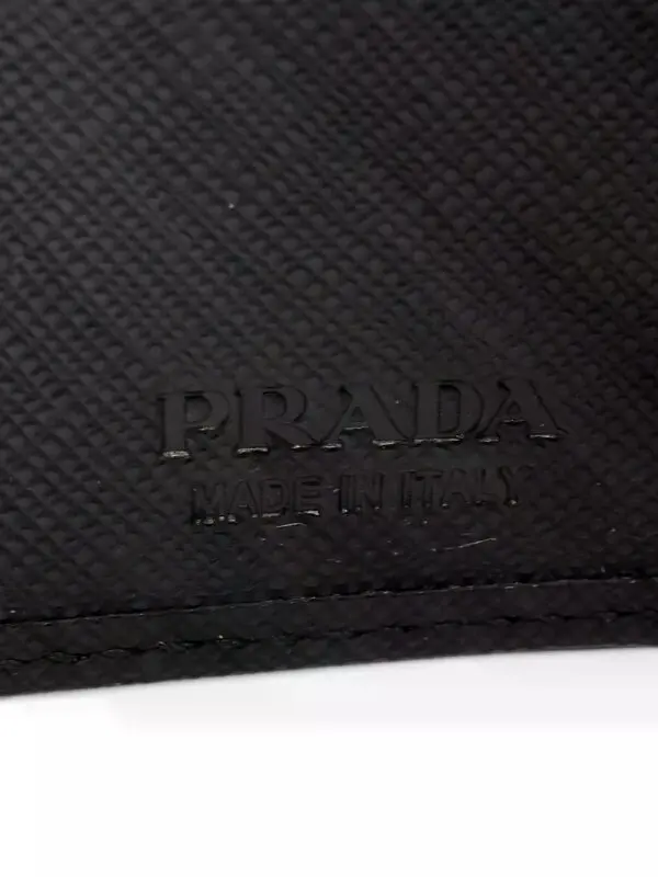 Prada 2013-2026 Saffiano Trimmed Tessuto Wallet Small Wallets
