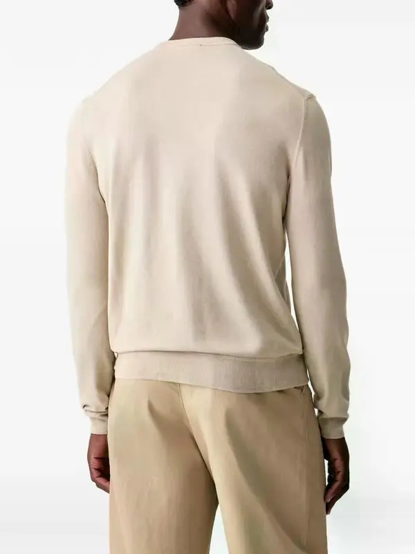 BENETTON Crew-neck Ribbed-trim Sweater