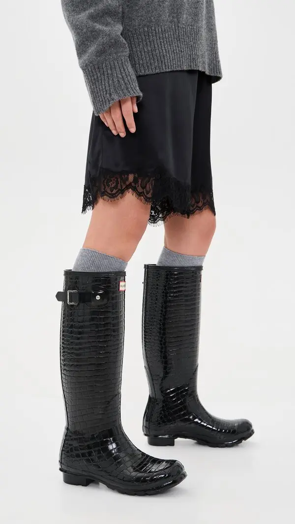 Hunter Original Tall Embossed Rain Boots