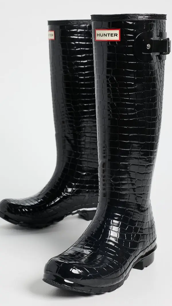 Hunter Original Tall Embossed Rain Boots