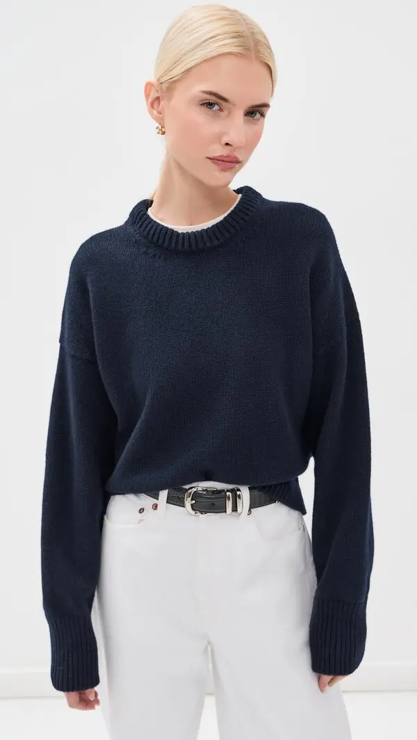 Daughter Sora Slouch Wool Crew Sweater