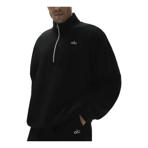 Alo Yoga Accolade 1/4 Zip Pullover - Black