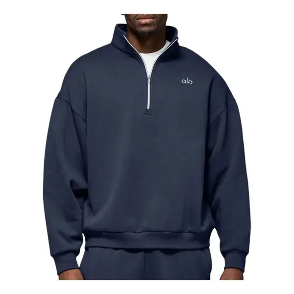 Alo Yoga Accolade 1/4 Zip Pullover - Navy