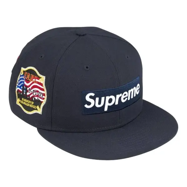 Supreme X Fdny X New Era Fw26 Box Logo - Navy