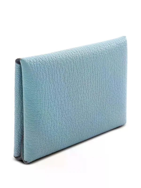 Hermès 2024 Chevre Calvi Duo Purse Coin Pouch