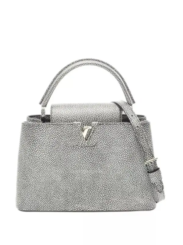 LOUIS VUITTON 2016 Taurillon Capucines Mm Satchel