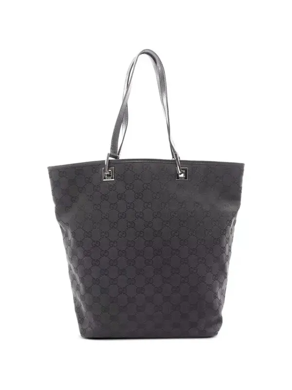 Gucci 2000-2015 Gg Canvas Tote Bag - Black