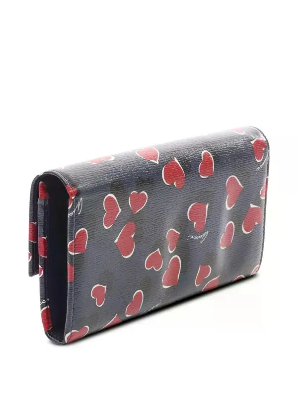 Gucci 2000-2015 Calfskin Interlocking G Heartbeat Wallet Long Wallets