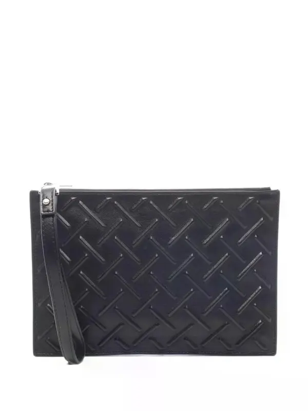 Bottega Veneta 2015-2016 Nappa Intrecciato Graphics Clutch Bag - Black
