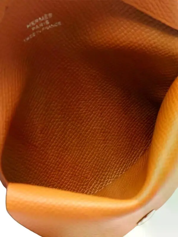 Hermès 2023 Epsom Calvi Duo Purse Coin Pouch