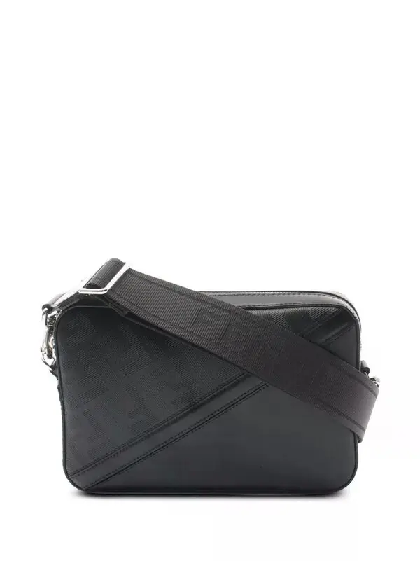 Fendi 2010-2026 Zucca Shadow Calfskin Diagonal Camera Bag Crossbody Bag