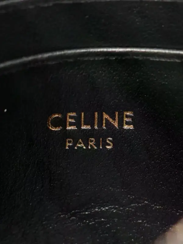 Celine 2000-2026 Quilted Leather C Charm Purse Coin Pouch