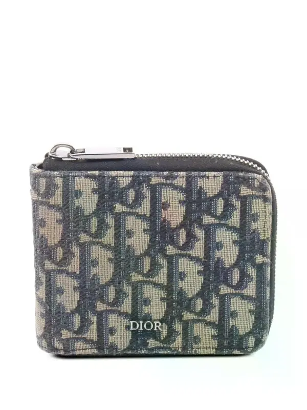 Dior 2000-2026 Oblique Canvas Wallet Small Wallets
