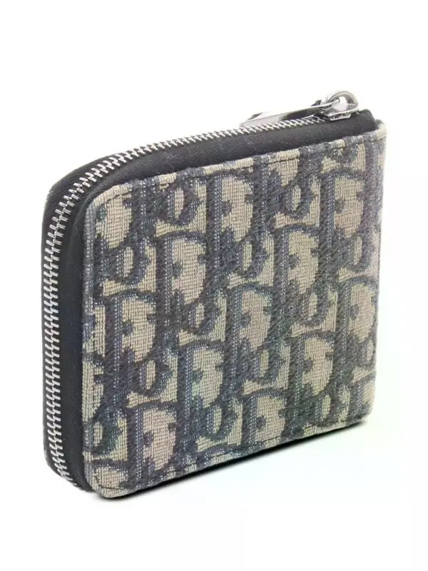 Dior 2000-2026 Oblique Canvas Wallet Small Wallets