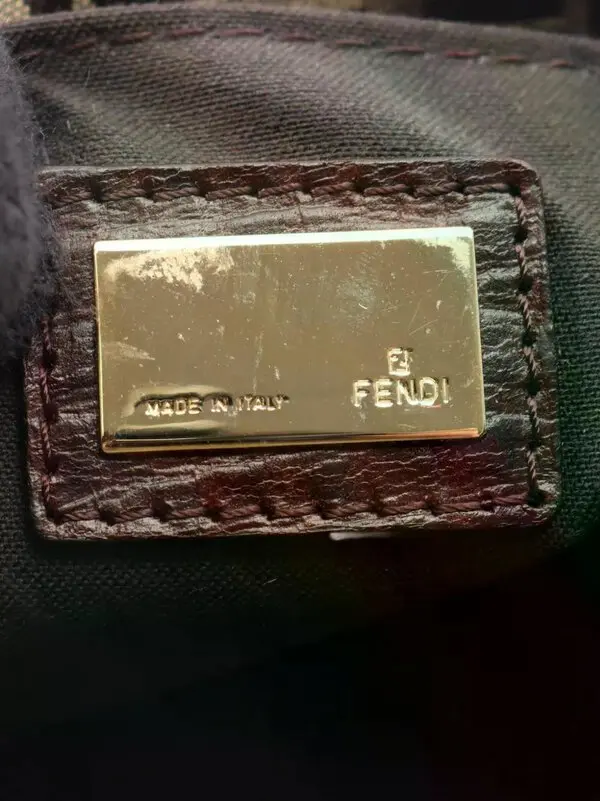 Fendi 2000-2010 Zucchino Canvas Crossbody Bag