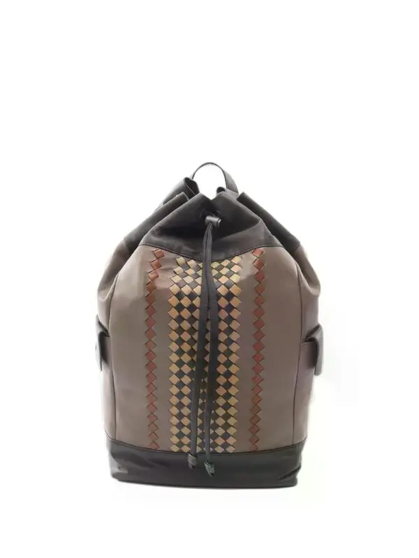 Bottega Veneta 2013-2026 Nappa Intrecciato Backpack - Neutrals