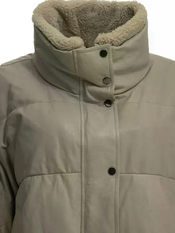 Brunello Cucinelli Quilted Leather Jacket
