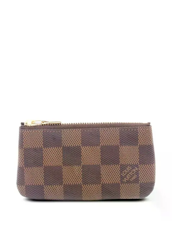 LOUIS VUITTON 2020 Damier Ebene Key Pouch Coin Pouch