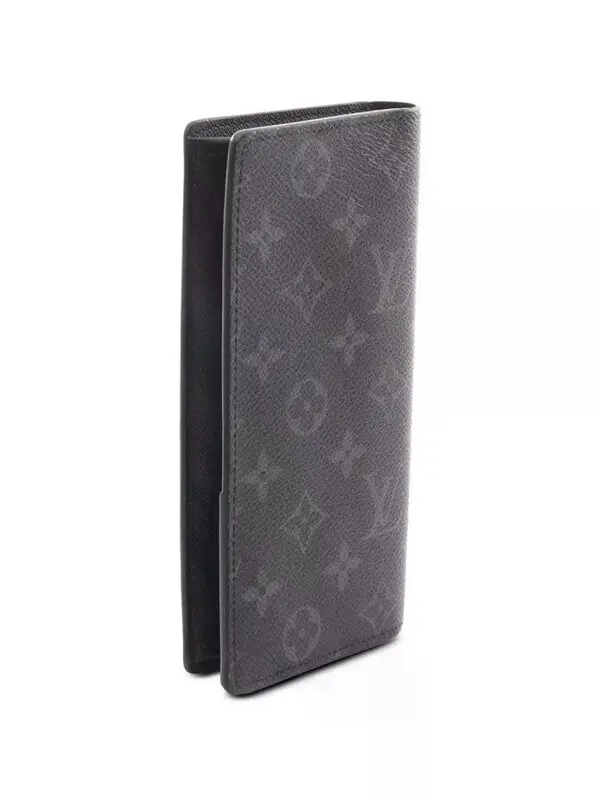LOUIS VUITTON 2021-2026 Monogram Eclipse Braza Wallet Long Wallets