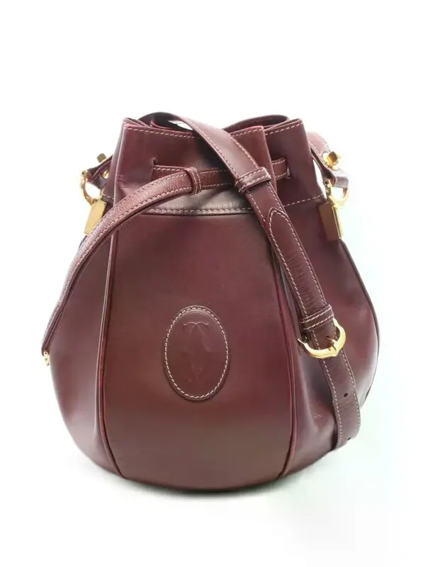 Cartier 1980-1990 Must De Leather Bucket Bag